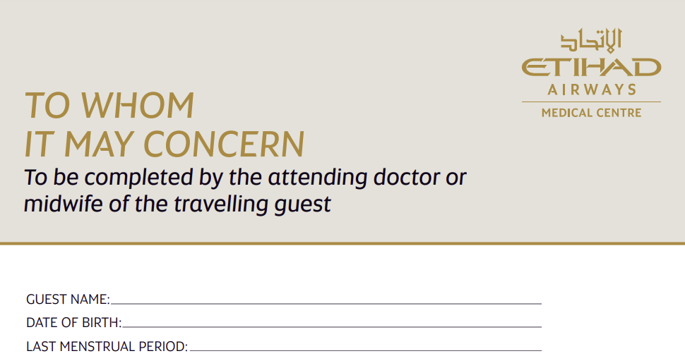 Fit-to-Fly Letter (Pregnancy) – Home2Lab